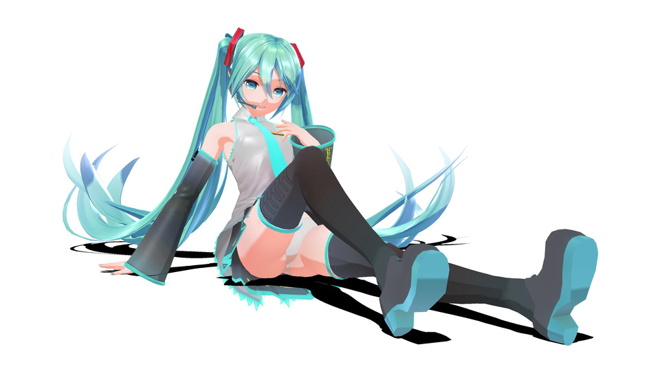 【MMD】片足伸ばし座り3 - BowlRoll