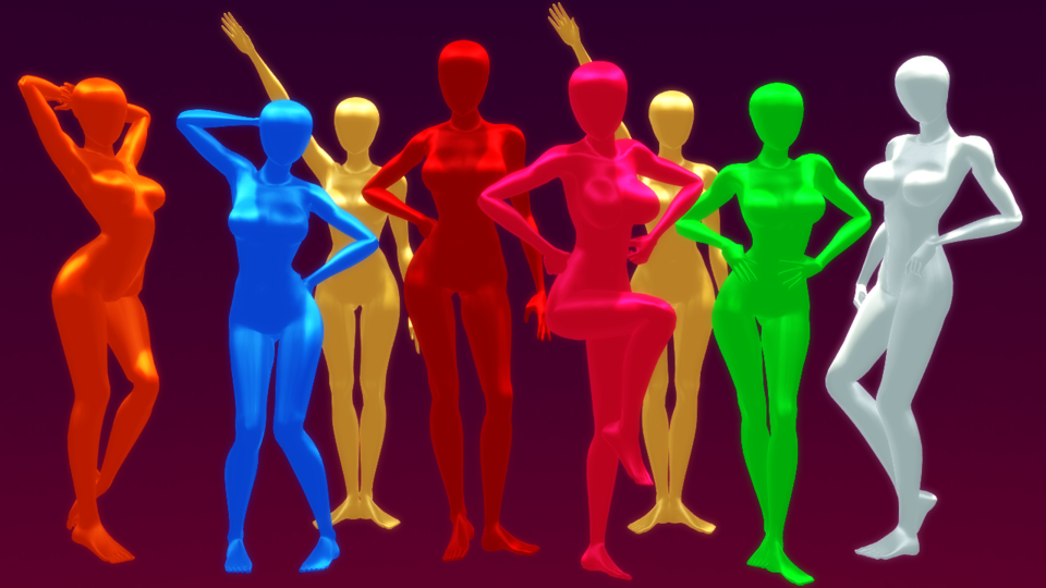 暗黒帝国ナイローンMMDモデル2 - BowlRoll